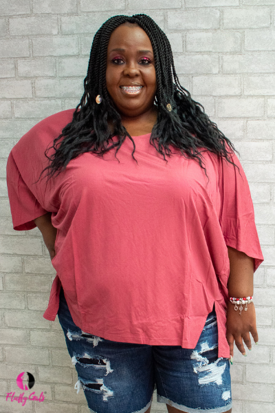 Rose Plus Size Top – Fluffy Gals